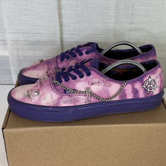 Vans | Shoes | Vans Unisex Custom Design Shoes Distressed Bleached Emo ...
